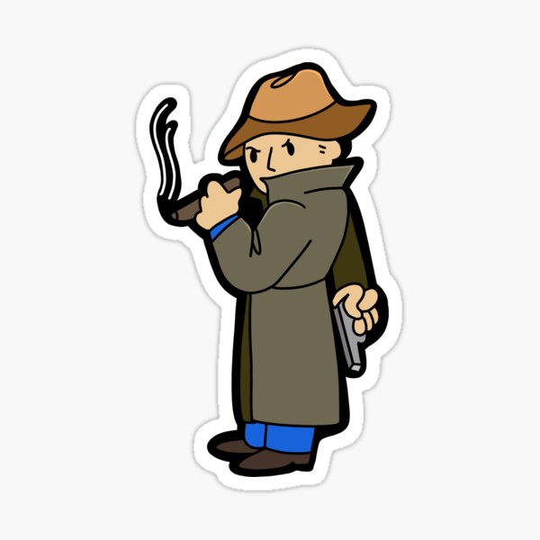"Mysterious Stranger" Sticker for Sale by Mhairi Agnew | Redbubble