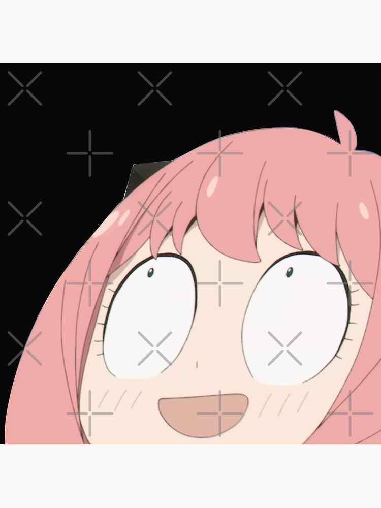 Lámina metálica «Spy X Family Anya Forger Cara divertida y linda ...