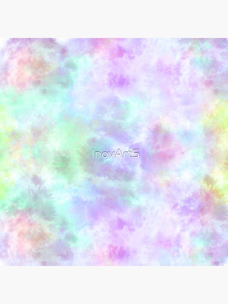 "Pastel Rainbow Tie-Dye Watercolor Painting" Poster for Sale by ...