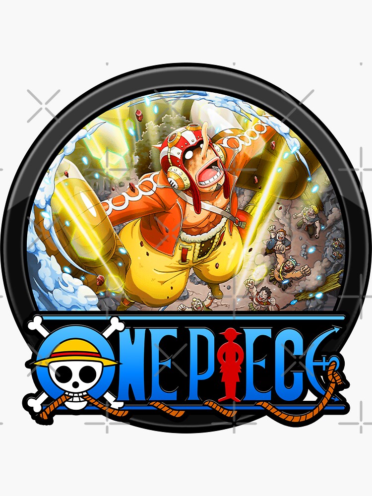 "ONE PIECE - GOD USOPP" Sticker for Sale by CIRCLERET | Redbubble