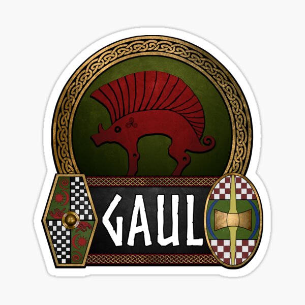 "Gaul Ancient Gaelic Warrior Symbol" Sticker for Sale by WarlordApparel ...