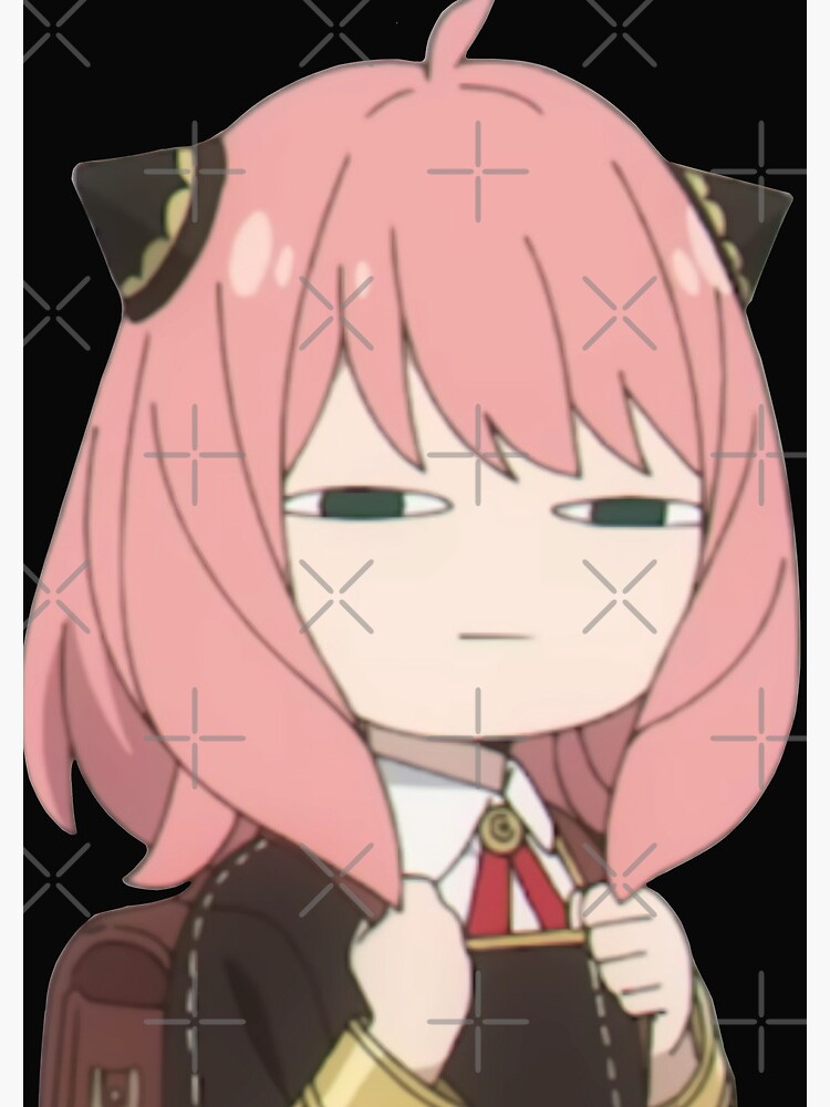 "Spy X Family Anya Forger Funny Angry Derpy Suspicious Face" Spiral ...