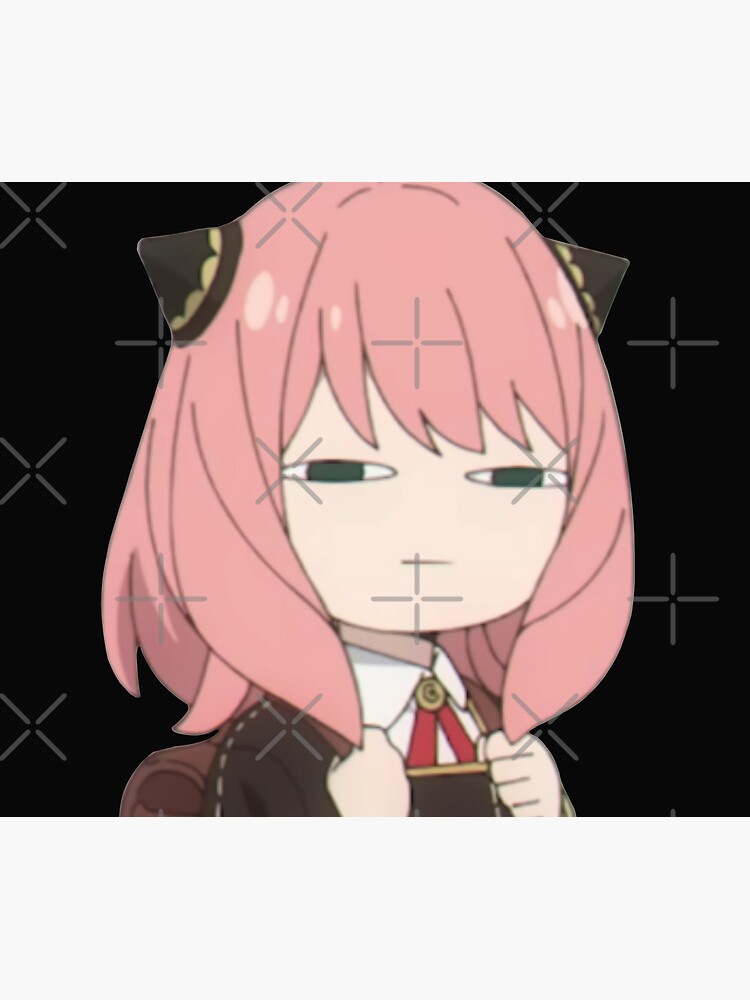 "Spy X Family Anya Forger Funny Angry Derpy Suspicious Face" Mouse Pad ...