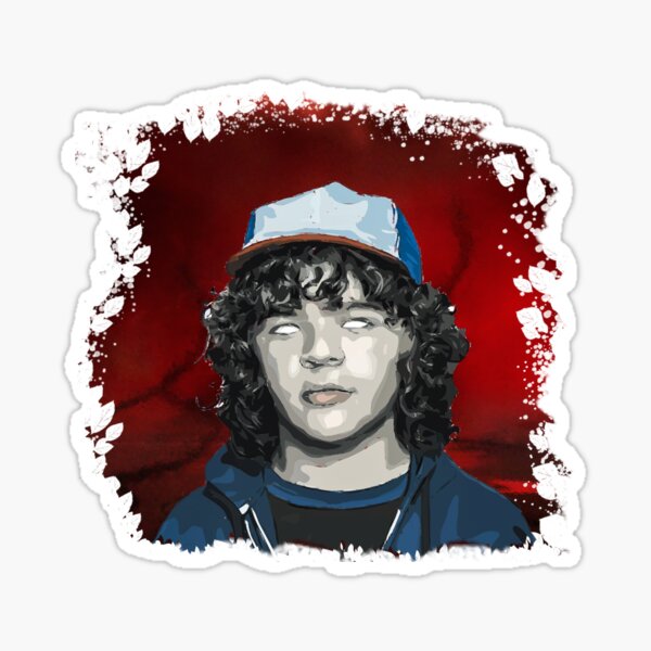 "Dustin Stranger Things" Sticker for Sale by Abandon7 | Redbubble