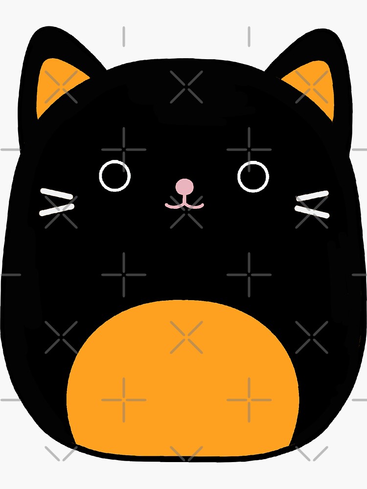 "Halloween Cat Squishmallow" Sticker for Sale by SquishmallowArt ...
