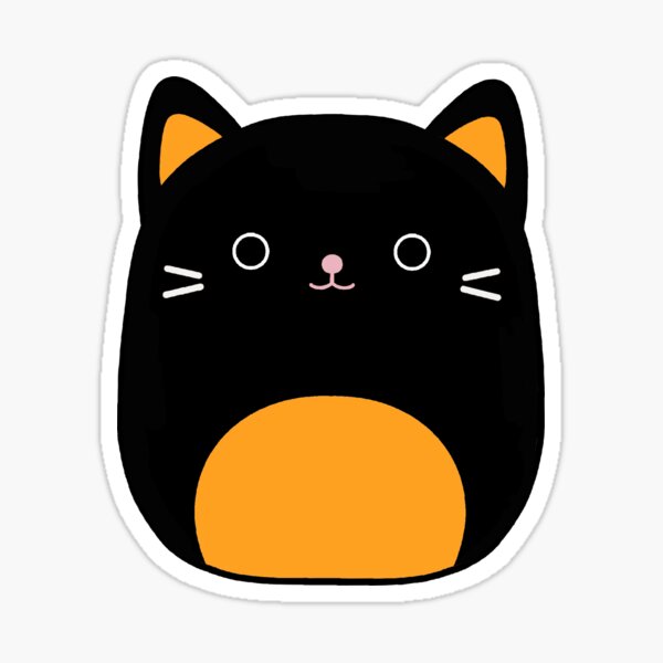 "Halloween Cat Squishmallow" Sticker for Sale by SquishmallowArt ...