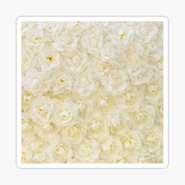 "White Rose Design" Sticker for Sale by AnburDesigns | Redbubble