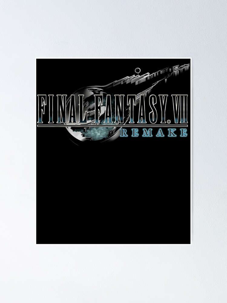 "Final Fantasy VII Remake Logo 5" Poster for Sale by eleteriwm | Redbubble