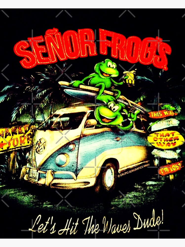 "Senor Frogs" Sticker for Sale by SkArtGallery | Redbubble