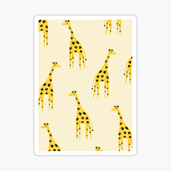 "giraffe aesthetic" Sticker for Sale by wahyuartshop | Redbubble