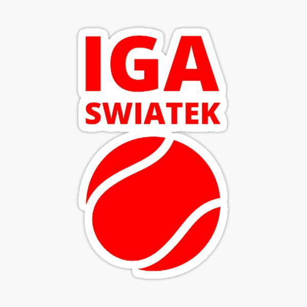 "iga swiatek" Sticker for Sale by fifiishop | Redbubble