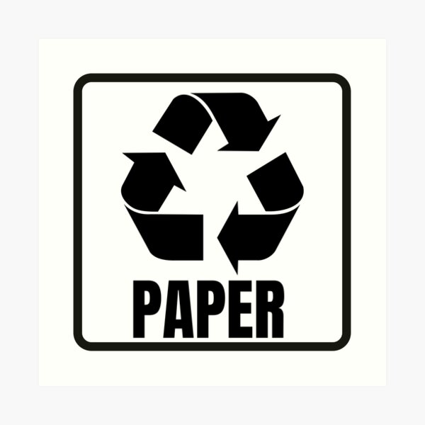"Recycle bin labels with recycle symbol" Art Print for Sale by ...