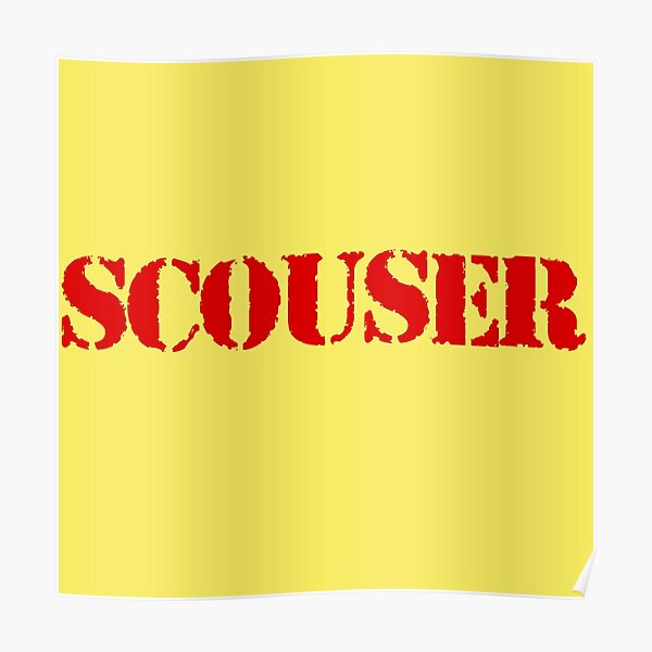 "Scouser Red Retro logo" Poster for Sale by ModSupporters | Redbubble