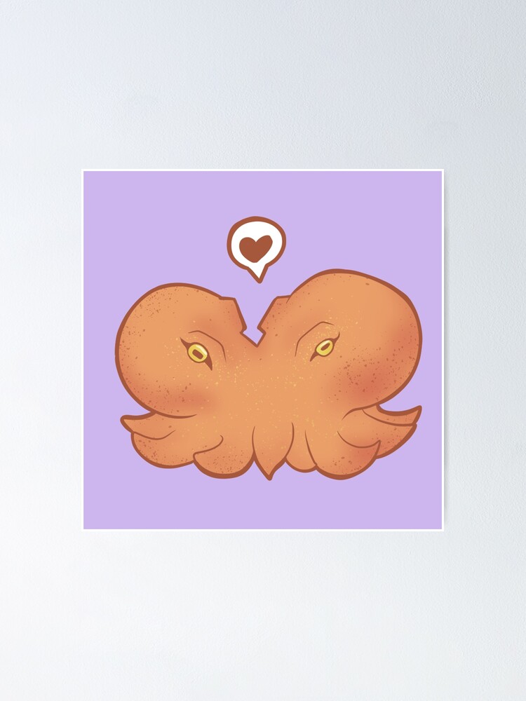 "two headed octopus" Poster for Sale by Cyriael-Artion | Redbubble