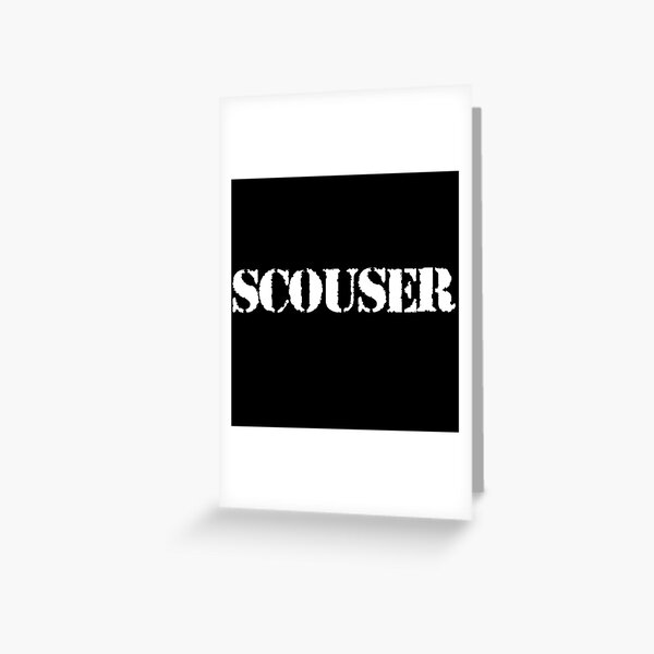 "Scouser White Retro logo" Greeting Card by ModSupporters | Redbubble