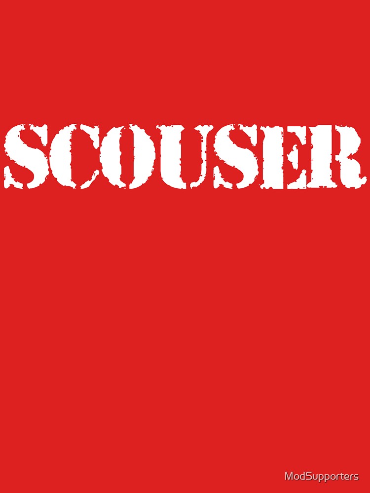 "Scouser White Retro logo" T-shirt for Sale by ModSupporters ...