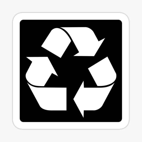 "Recycle bin labels with recycle symbol" Sticker for Sale by noyomiart ...
