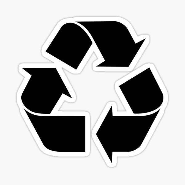 "Recycle bin labels with recycle symbol" Sticker for Sale by noyomiart ...