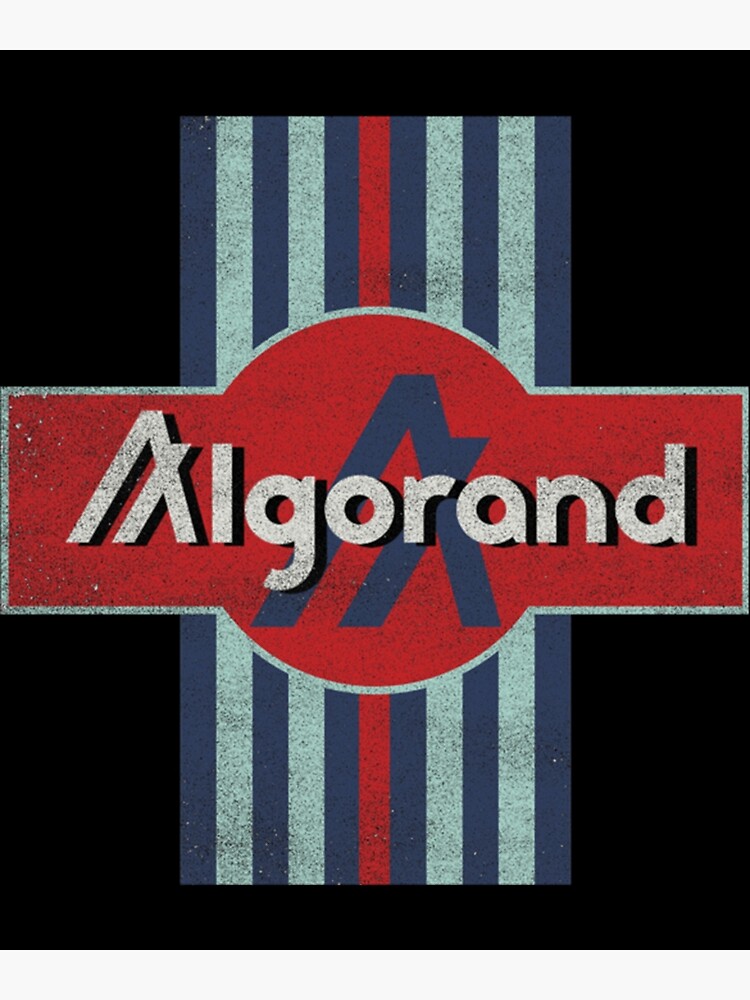 "Algorand Vintage Racing Theme " Poster for Sale by GREGDESIGNS | Redbubble