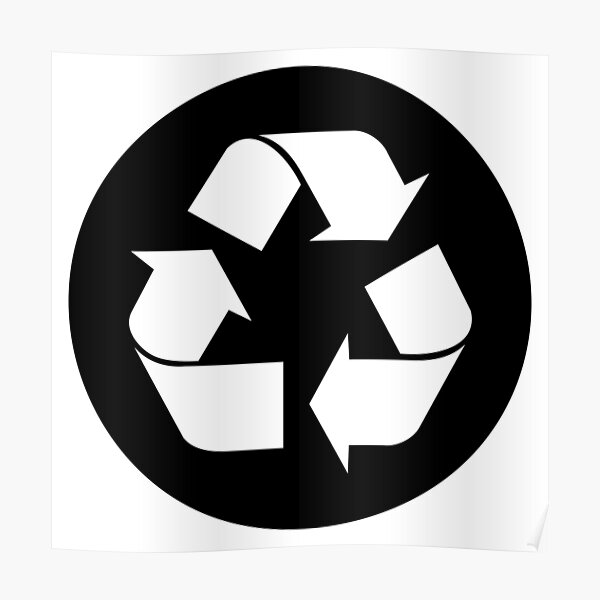 "Recycle bin labels with recycle symbol" Poster for Sale by noyomiart ...