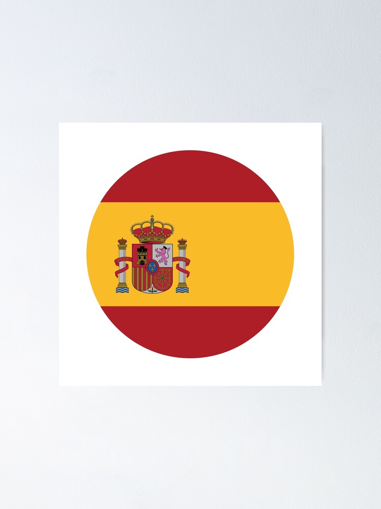 Póster «Bandera del círculo de España (en blanco)» de STUDIO-72 | Redbubble