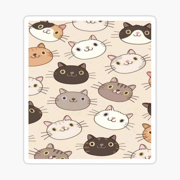 "Cute kittens" Sticker for Sale by Teixeira224 | Redbubble