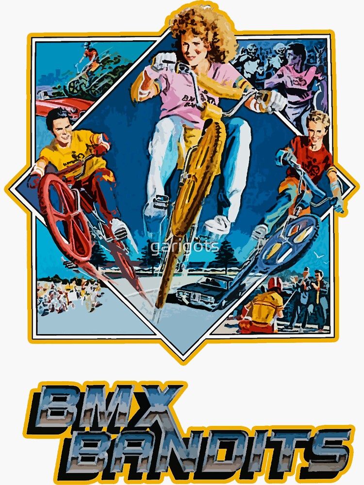 "80s bikes movies" Sticker for Sale by garigots | Redbubble