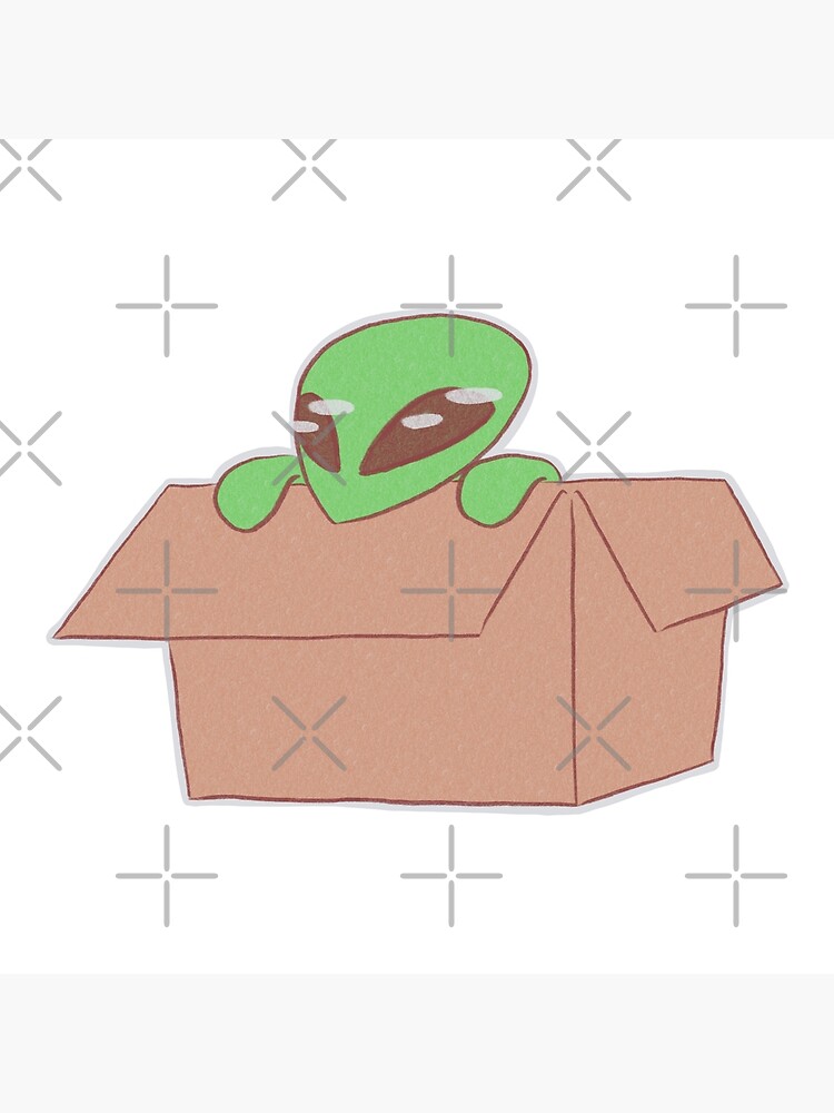 "Alien in Box" Poster for Sale by Abbsteel | Redbubble