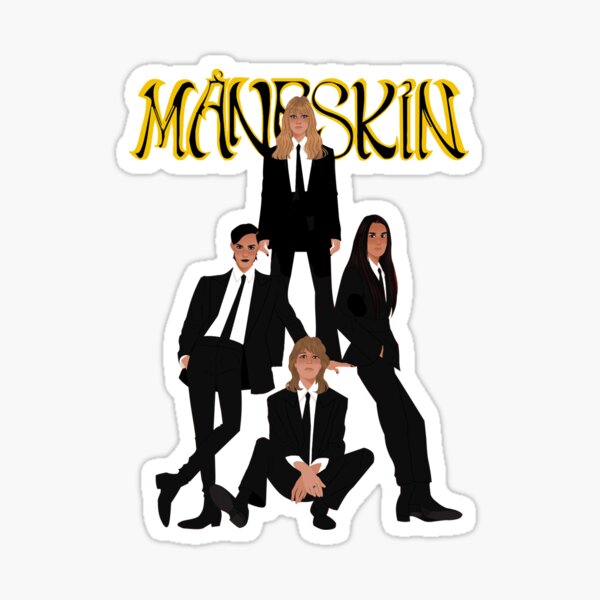 "maneskin" Sticker for Sale by abourke4m | Redbubble