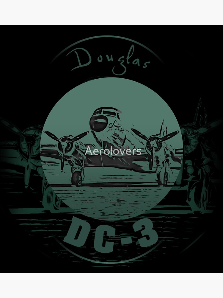 "Douglas DC-3 Aircraft" Sticker for Sale by Aerolovers | Redbubble