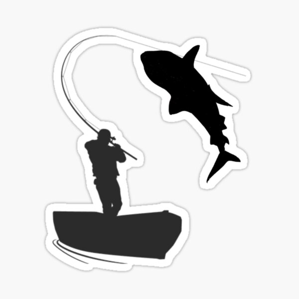 "Scary fishing" Sticker for Sale by AnggiprasStore | Redbubble