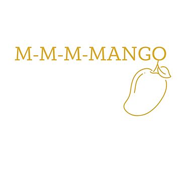 "mmmango" Sticker for Sale by ruanna-me | Redbubble