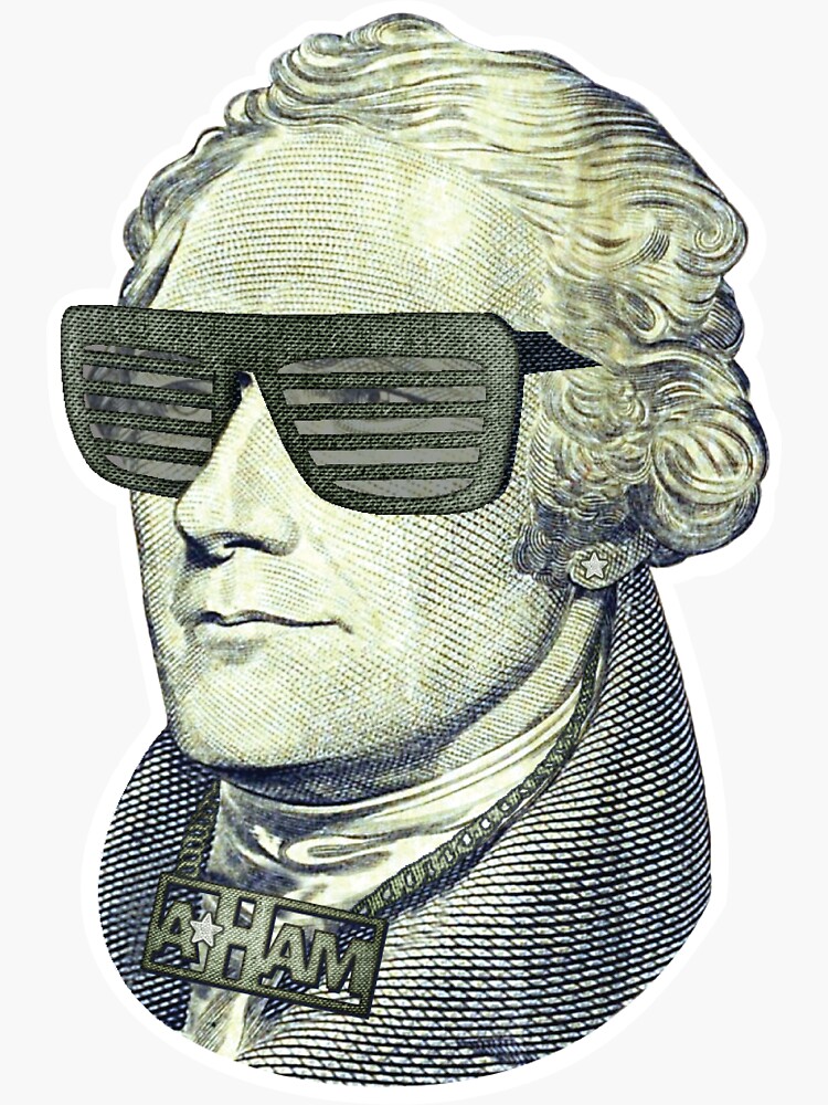 "Hamilton, Alexander aka aHam" Sticker for Sale by taraJcreative ...