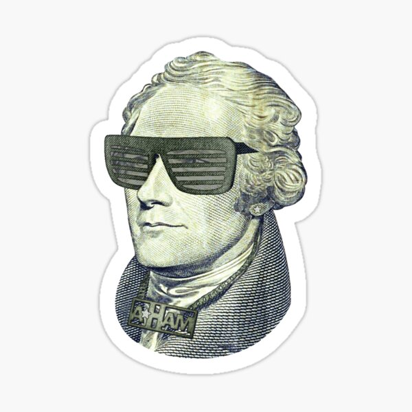 "Hamilton, Alexander aka aHam" Sticker for Sale by taraJcreative ...
