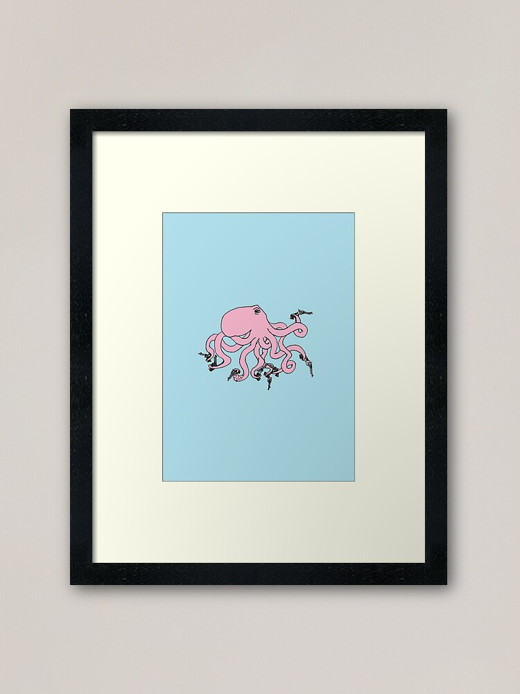 "Glocktopus" Framed Art Print for Sale by Meg-Does-Art | Redbubble