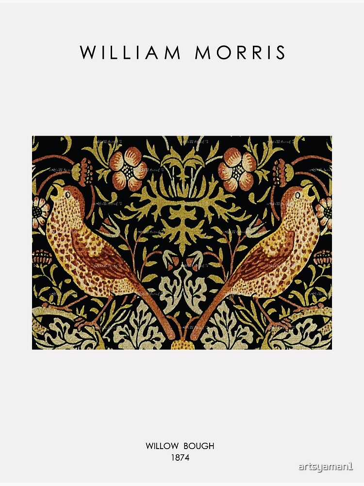 Lámina metálica «Cartel de la exposición de William Morris, Art Nouveau, Victoria and Albert ...