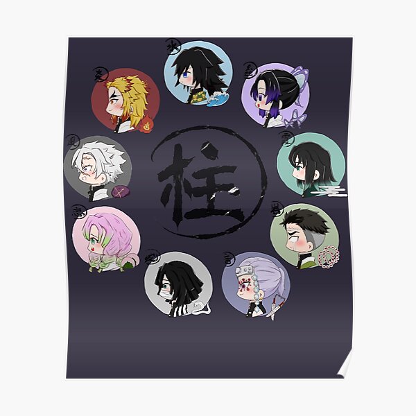 "Bright The Power Of Fire Hashira Cute Fan" Poster for Sale by ...