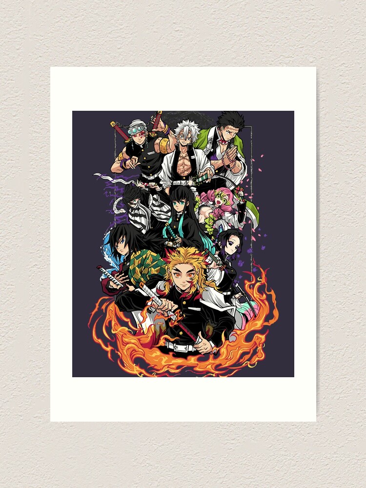 "Bright The Power Of Fire Hashira Demon Slayer Perfect Giftrap" Art ...