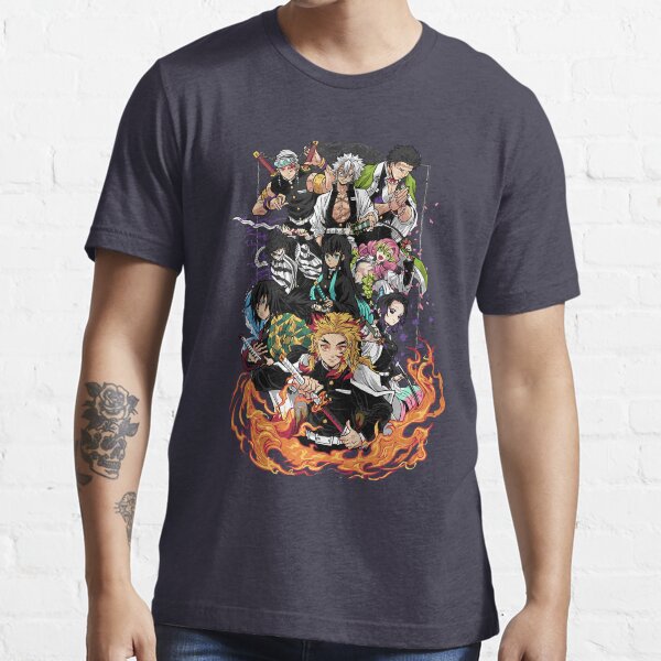"Bright The Power Of Fire Hashira Demon Slayer Perfect Giftrap" T-shirt ...