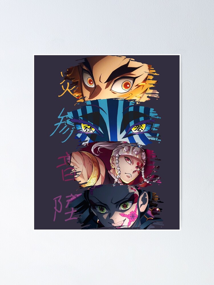"Bright The Power Of Fire Hashira Vs Demons Activepop" Poster for Sale ...