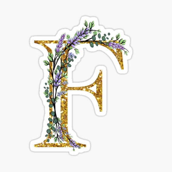 "The Alphabet | The letter “F”| romantic Eucalyptus and Lavender floral ...