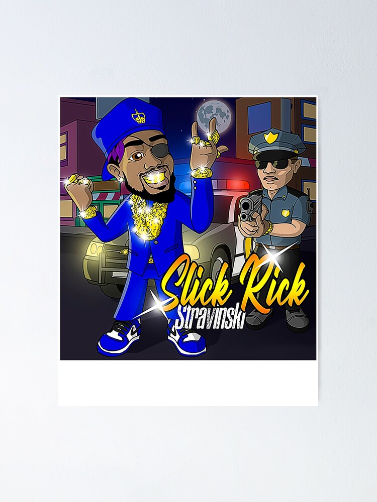 "Slick Rick fanart album" Poster for Sale by Renayohannon | Redbubble