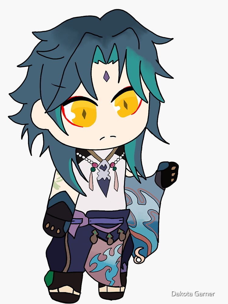 "Chibi Xiao" Sticker for Sale by cardiocopia | Redbubble