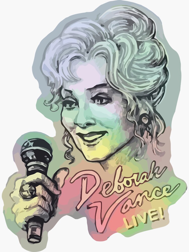 "Deborah Vance Real Outfits Uk Gif Quotes Memes Vegas Clothes" Sticker ...