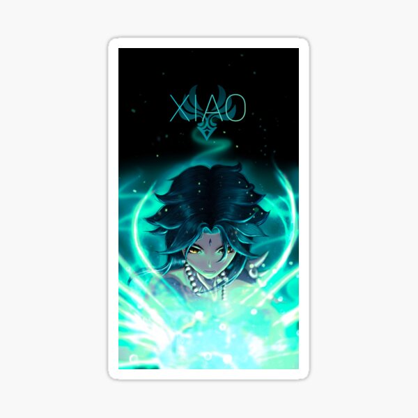"Xiao-Genshin Impact" Sticker for Sale by Katzui | Redbubble