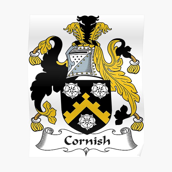 "Cornish " Poster for Sale by HaroldHeraldry | Redbubble