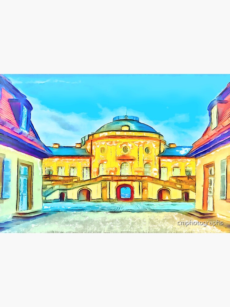 "Schloss Solitude, Stuttgart (Painting)" Poster for Sale by ...