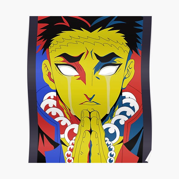 "Bright The Power Of Fire Stone Hashira Fanart Gift For" Poster for ...