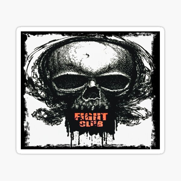 "Fight Club" Sticker for Sale by Joselva | Redbubble
