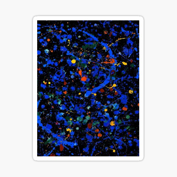 "Jackson Pollock blue abstract art, pattern design, Jackson Pollock ...